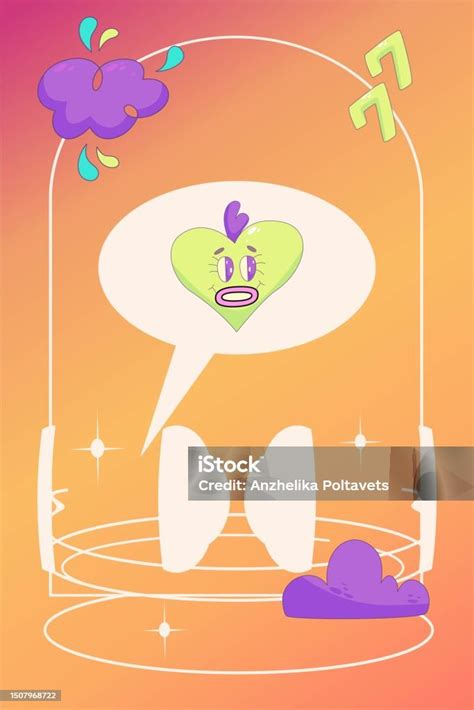 Y2k 그라디언트 포스터 템플릿입니다 트리피 스티커와 프레임이 있는 90년대 복고풍 미학 Y2k 템플릿 트렌디 한 포스터 벡터 그림입니다 1990 1999 년에 대한 스톡