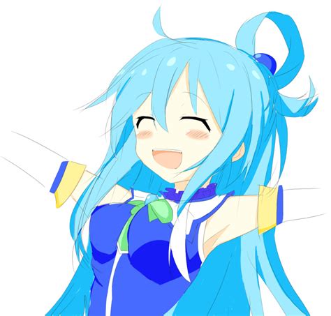 Safebooru 1girl Aqua Konosuba Blue Eyes Blue Hair Kono Subarashii