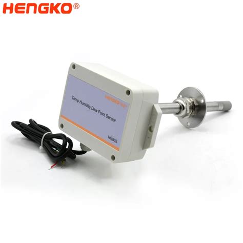 Hg803 Ss Probe Modbus Rtu Rs485 Havc Duct Temperature And Humidity