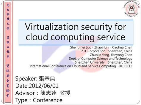 PPT Virtualization Security For Cloud Computing Service PowerPoint Presentation ID