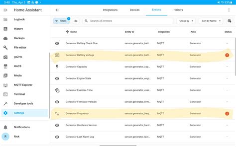 Mqtt With Yaml Defined Entities Not Populating All Entities