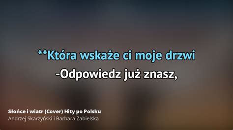 Andrzej Skarżyński I Barbara Zabielska Słońce I Wiatr Cover Hity Po