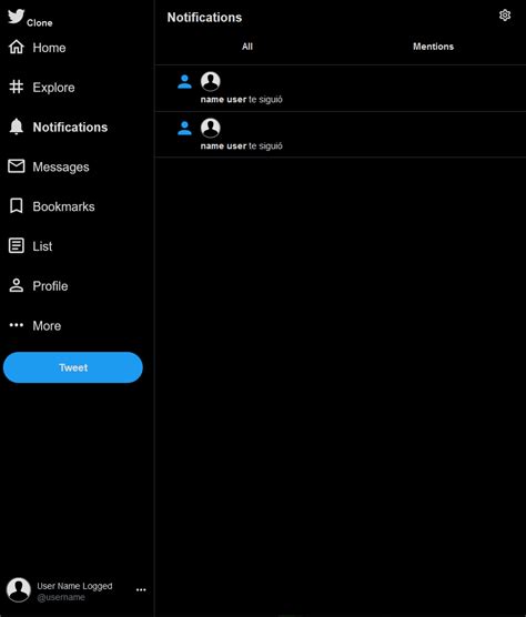Github Marioquiroslunatwitterclonefrontend React It Consists Of A