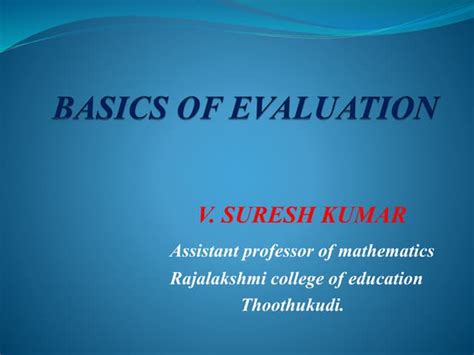 Standardized And Non Standardized Tests Ppt