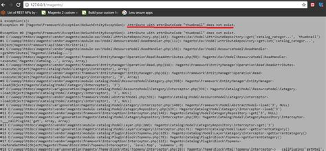 Exceptional Error Attributecode Thumbnail Does Not Exist In
