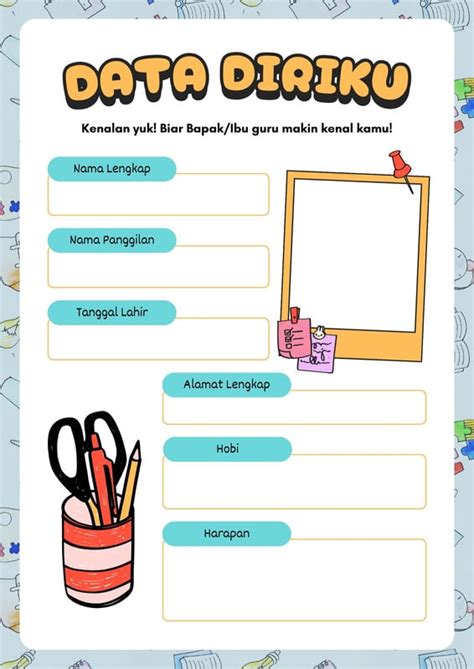 Gratis Desain Contoh Identitas Diri Canva