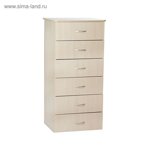 Комод для хранения Клик Мебель №5 600×450×1250 мм венге светлый 2553766 Купить по цене от