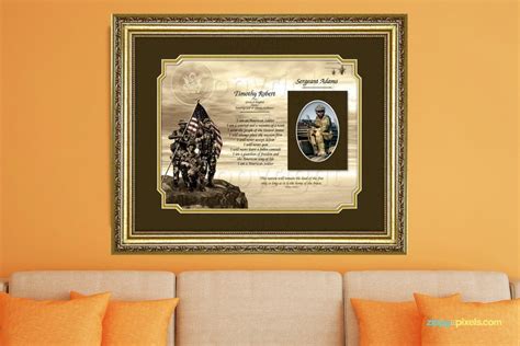 The Army Name Meaning Wall Art Print Any Occupation Profession Name