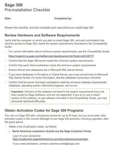 22 Free Pc Installation Checklist Templates And Instruction Printable