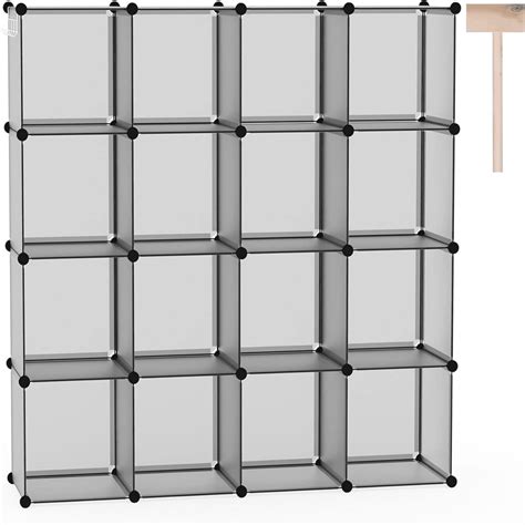 Sasyxdc Kfhdmcv Candahome Cube Storage Organizer 16 Cube Shelves Units Plastic Storage Cubes Diy