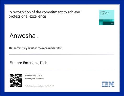 Graduated With Ibms Ibmskillsbuild Program Anwesha Posted On The
