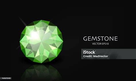 벡터 수평 배너 3d 현실적인 녹색 투명 보석 다이아몬드 크리스탈 에메랄드 블랙에 라인 스톤 근접 촬영 유대인 개념 보석의 디자인 템플릿 클립 아트 0명에 대한 스톡 벡터