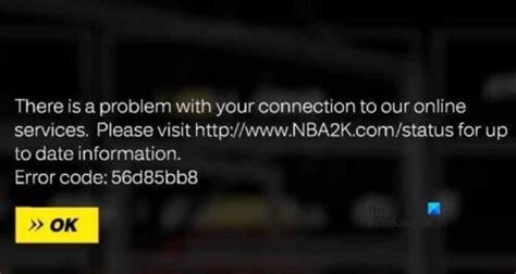 Fix Error Code D Bb In NBA K Problem With Your Connection
