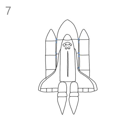 How To Draw A Space Shuttle Step By Step Easy Drawing Guides