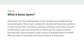 Python Keras Module For Advanced Python Programming PPT