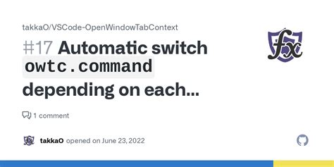 Automatic Switch Owtc Command Depending On Each Editor Issue TakkaO VSCode
