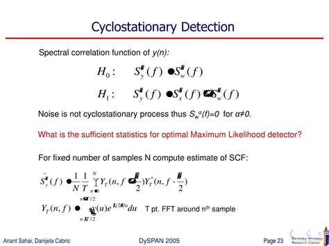 Ppt Cyclostationary Feature Detection Robust Energy Detector