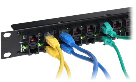 8 Port Patch Panel With Power Adapter Zr48 158 Poe 8 4 Rack Case