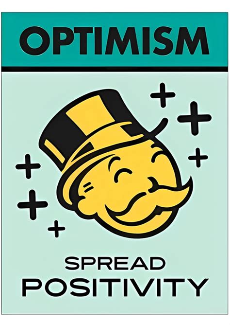 Optimismus Verbreitet Positivität Poster Von Praesto Printler