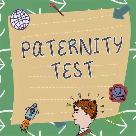 Writing Displaying Text Paternity Test Internet Concept A Test Of Dna