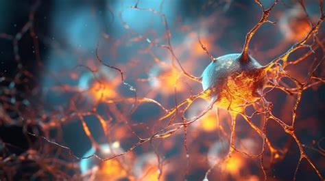 premium ai image neurons and synapse like structures depicting brain