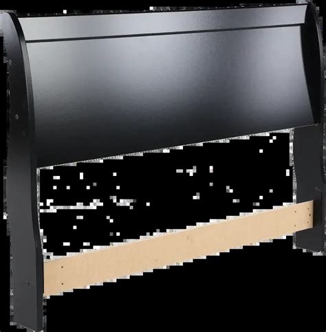 Huey Vineyard Black Queen Sleigh Headboard