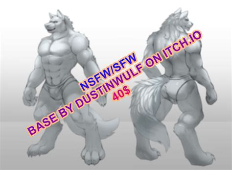 Wolf Base By DustinWulf NSFW SFW By Hooters