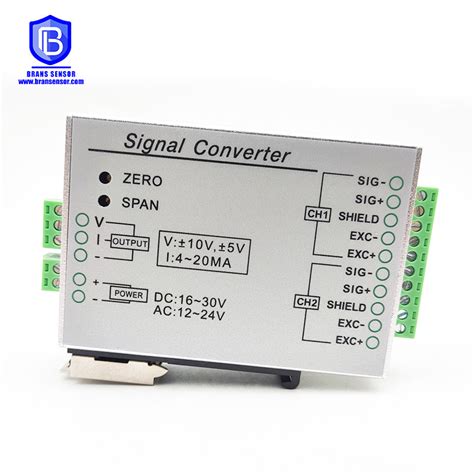 Analog Signal Converter With Current Or Voltage Signal Output Load Cell Amplifier Brs Am 103