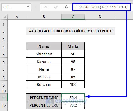 How To Use AGGREGATE Function In Excel Examples