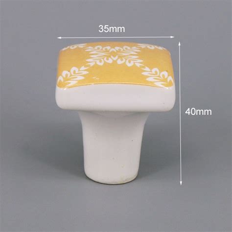 Coloured Kitchen Porcelain Cabinet Knobs Ceramic Drawer Dresser Pulls Knobs For Cupboard Closet