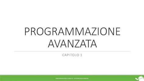 pdf programmazione avanzata e learning g sl · 2019 10 22
