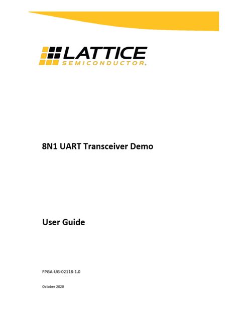 Fpga Ug 02118 1 0 8n1 Uart Transceiver Demo Pdf Usb Computing