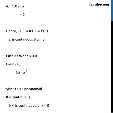 Example Discuss Continuity Of F X X X And X X