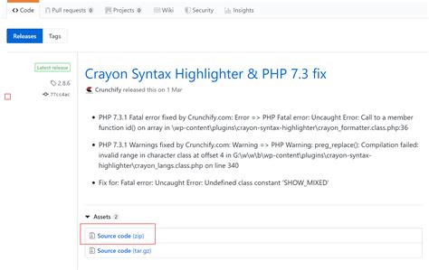 WordPressの記事が正しく表示されない更新が途絶えたプラグインを更新Crayon Syntax Highlighter メガネSEの仕事ノート