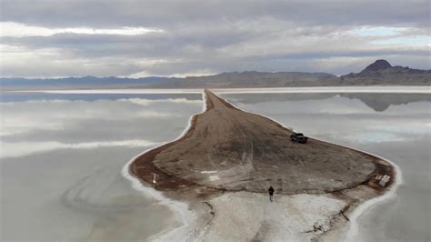 Free Camping Near Bonneville Salt Flats Drone Footage Youtube