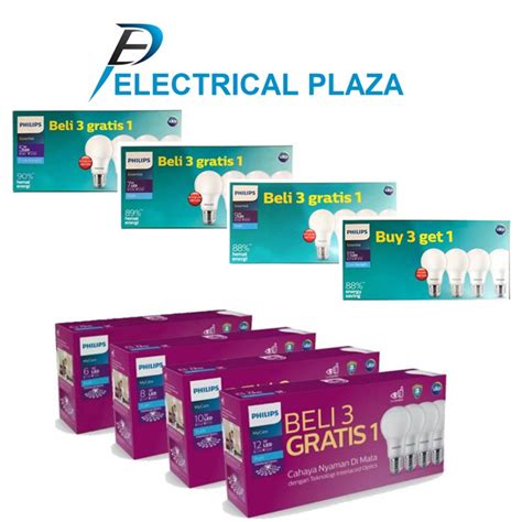 Putih Live Extra Philips Led Multipack Bulb Package Ess W W W W W W W W W White