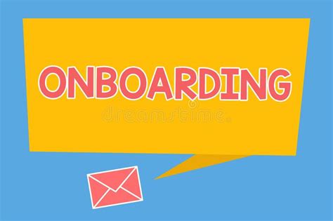 Handwriting Text Onboarding Concept Meaning Action Process Of Integrating A New Employee Into
