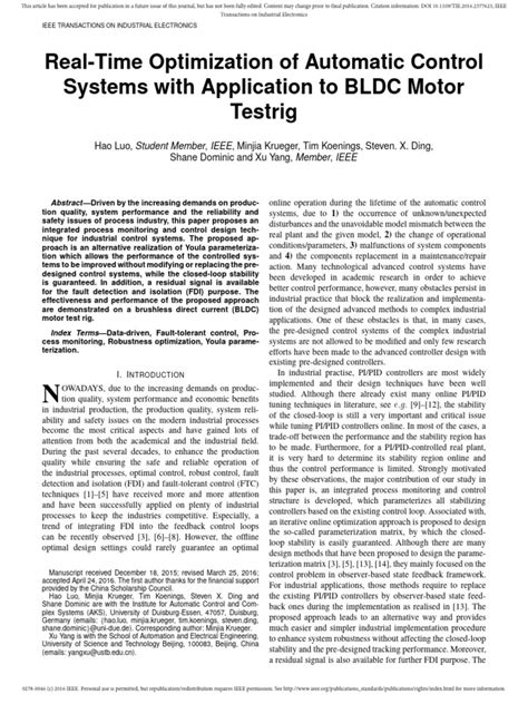 Real Time Optimization Of Automatic Control Download Free Pdf