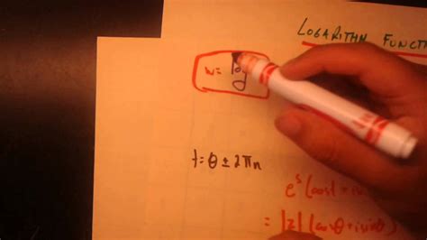 Complex Analysis Logarithm Function Youtube