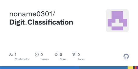 Github Noname0301digitclassification