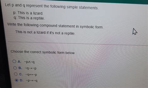 Solved Let P And Q Represent The Following Simple Chegg