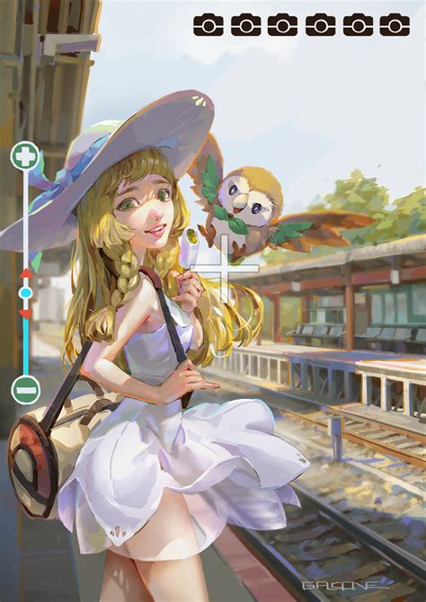 Lillie And Rowlet Pokemon And More Drawn By Shengyi Sun Danbooru