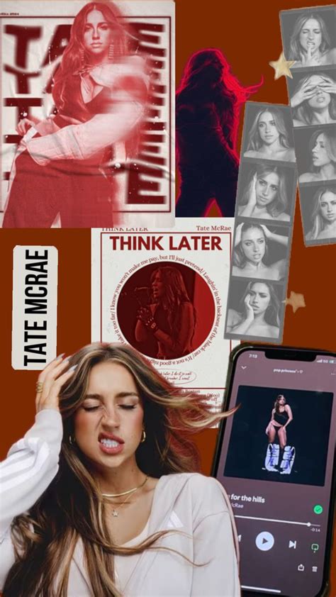 Tate Mcrae Aesthetic Collage Wallpaper Poster In 2025 Aesthetic