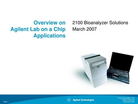 PPT Overview On Agilent Lab On A Chip Applications PowerPoint Presentation ID 5197997