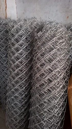 gi chain link mesh height 6 feet mesh size 3 x 3 inch at ₹ 68 kg in