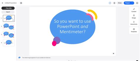 Using Mentimeter With Powerpoint Technology Enhanced Learning And Design