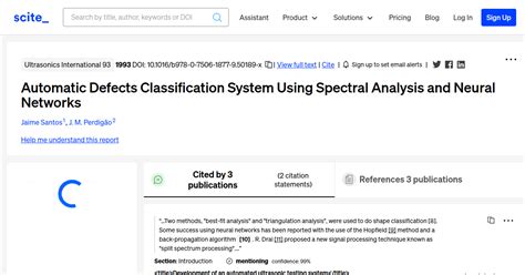 automatic defects classification system using spectral analysis and