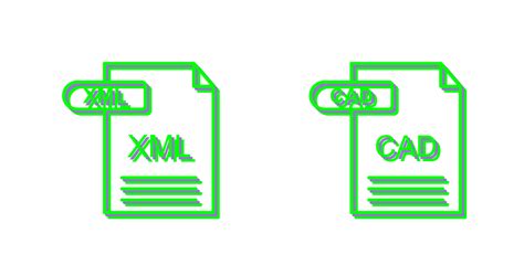 Xml And Cad Icon 32881235 Vector Art At Vecteezy