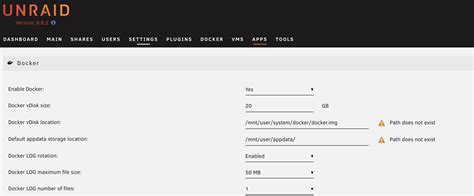 new install no default shares or docker r unraid