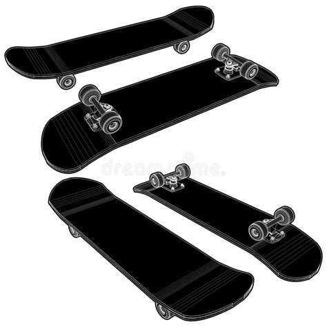 Skateboard Vector Illustration Isolated On White Background A Vector